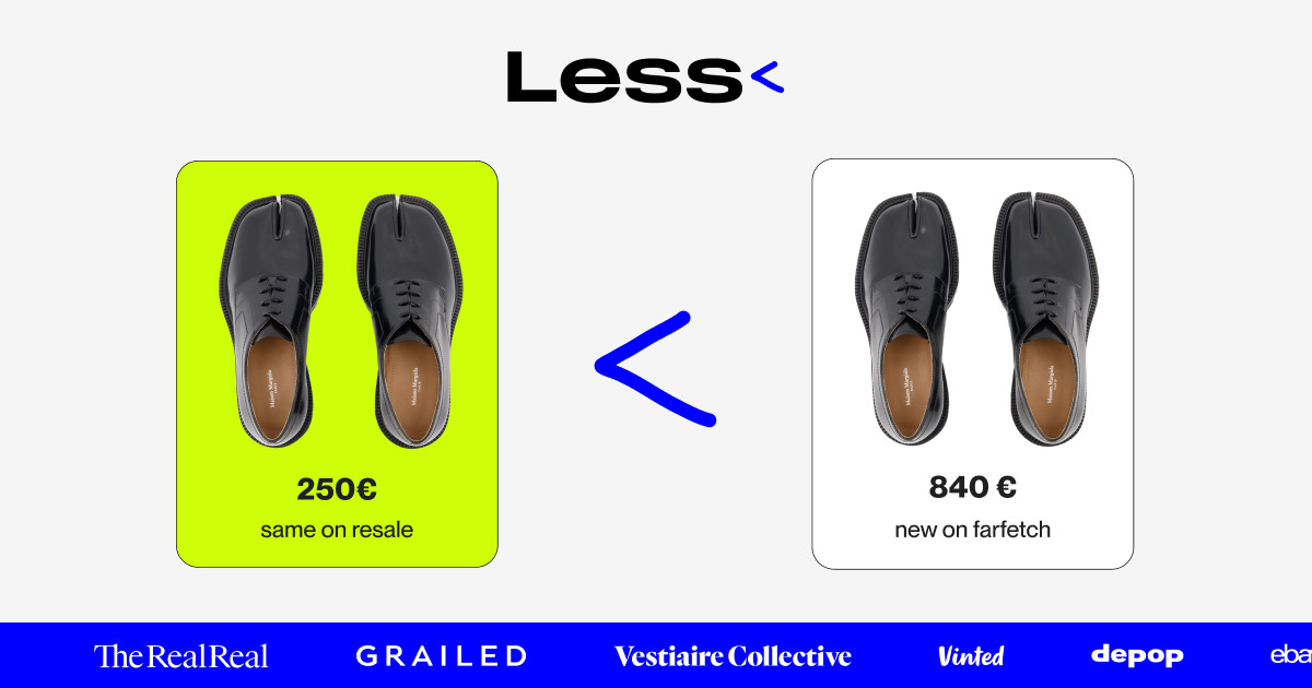 Less — search engine for resale fashion